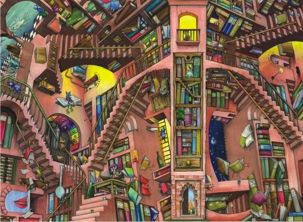 1000 LIBRERIA (Colin Thompson) – Puzzles tu me completas