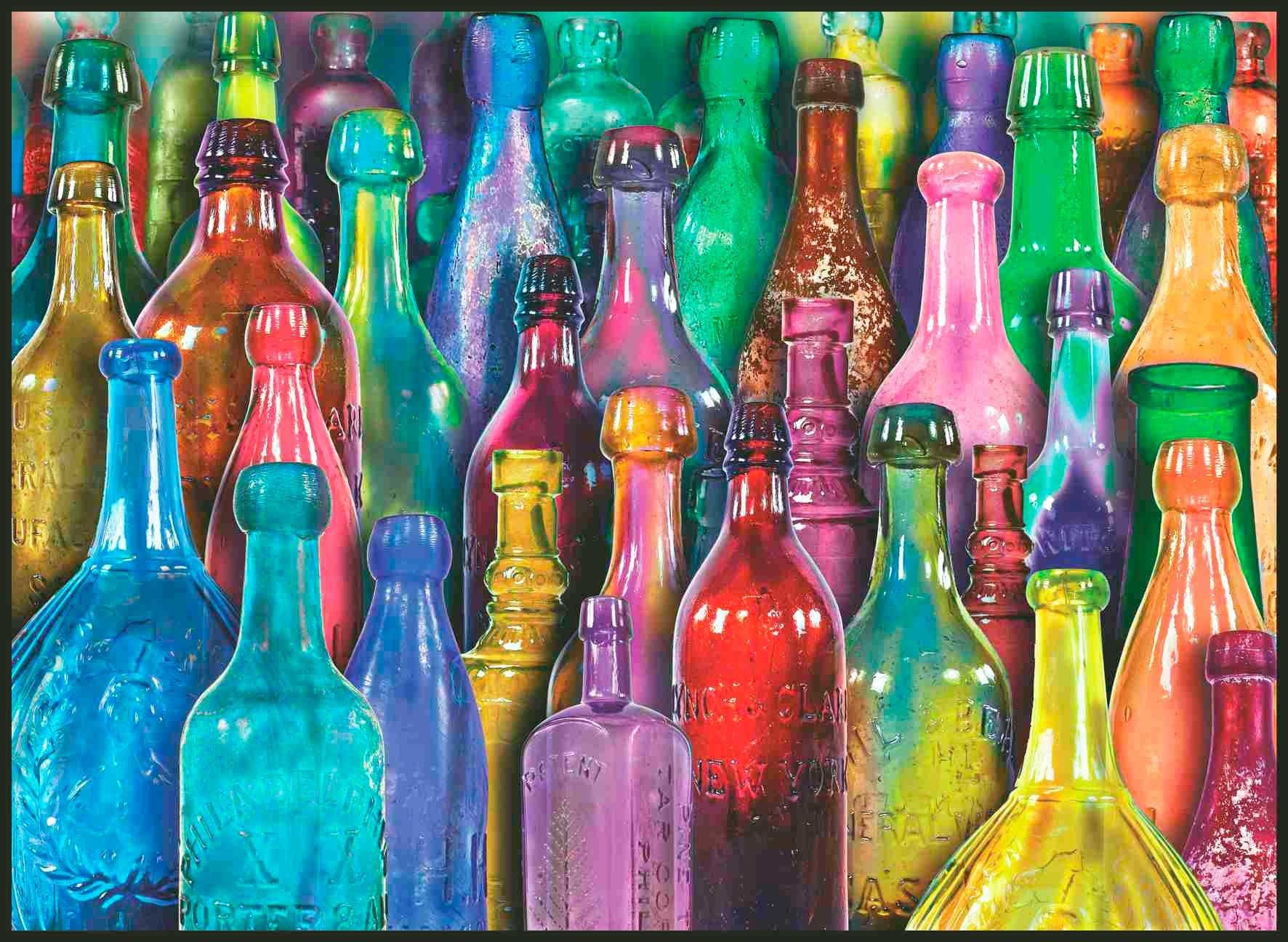 1000 COLOURFUL GLASS - Puzzles Tu Me Completas