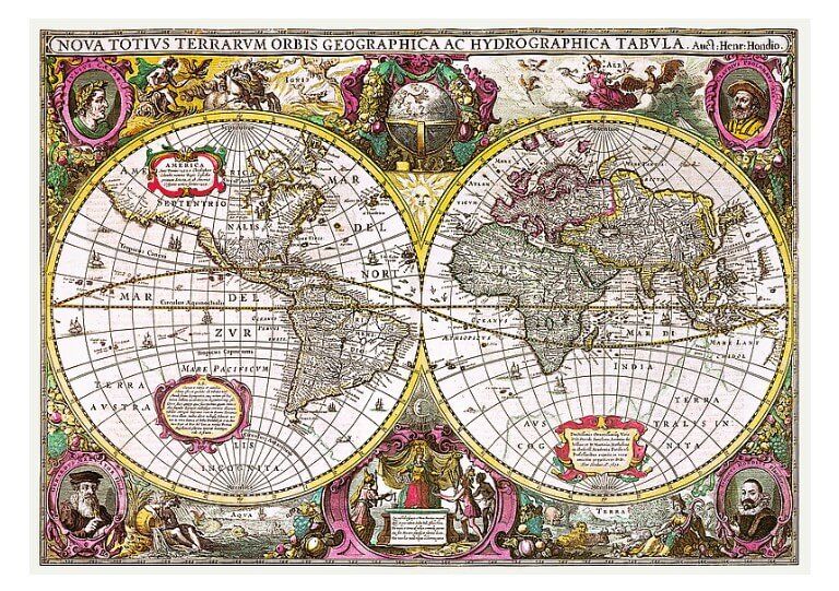 Puzzle 2000 Mapa, 1630 De TREFL En Puzzles Tu Me Completas