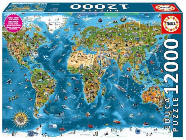 Puzzle 12000 Maravillas Del Mundo De EDUCA