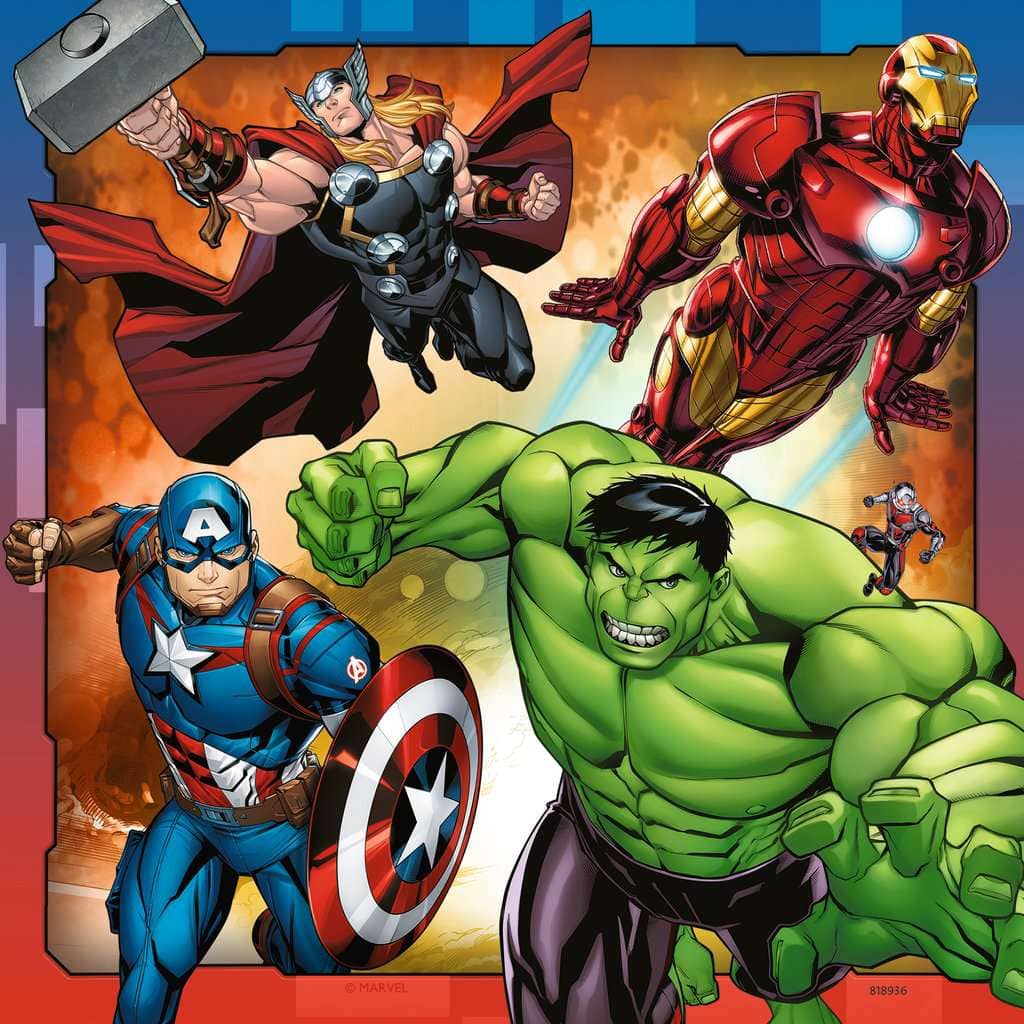 Puzzle 3 X 49 Los Poderosos Avengers De RAVENSBURGER