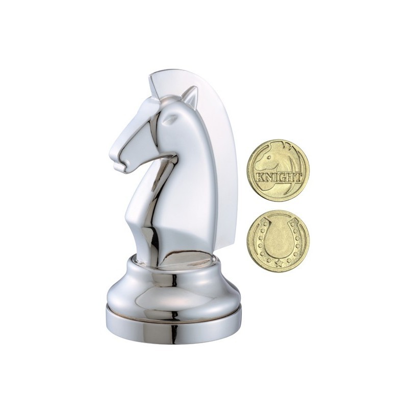 Puzzle Cast Chess Ajedrez Caballo Plateado De HANAYAMA