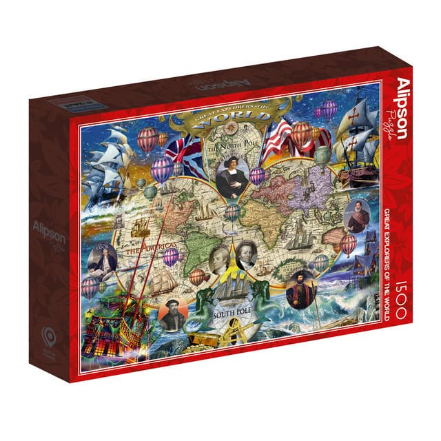 Puzzle 1500 Grandes Exploradores Del Mundo De ALIPSON