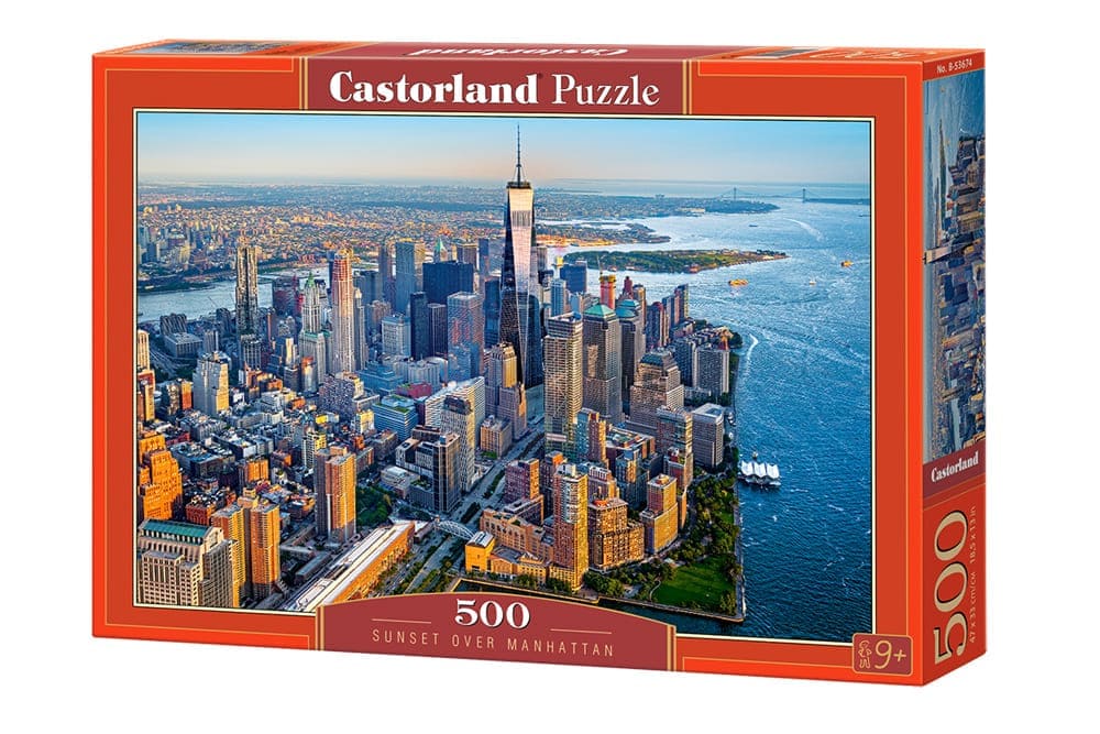 500 Puesta de sol sobre Manhattan – Puzzles tu me completas