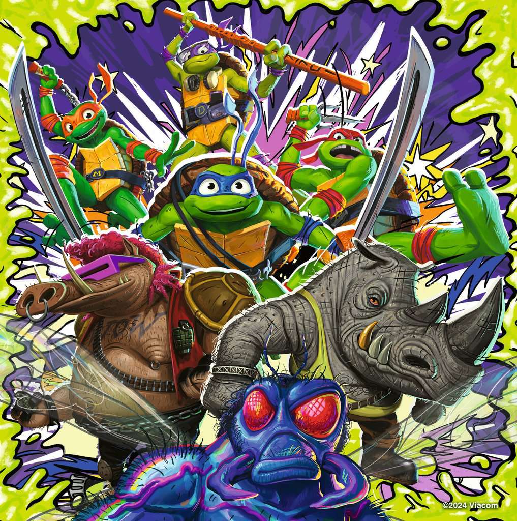 Puzzle 3 X 49 Teenage Mutant Tortugas Ninja De RAVENSBURGER En Puzzles ...