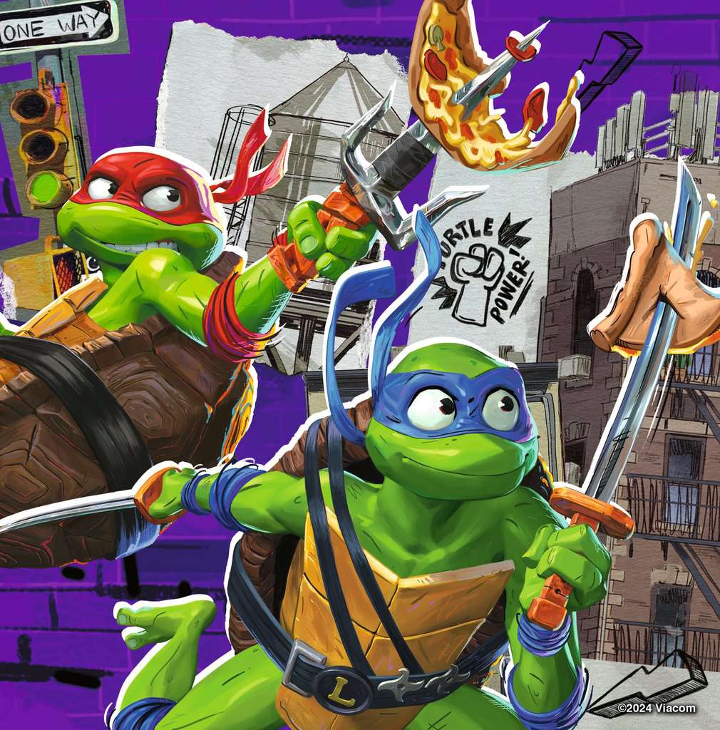 Puzzle 3 X 49 Teenage Mutant Tortugas Ninja De RAVENSBURGER En Puzzles ...